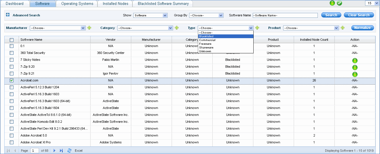 How to blacklist software
