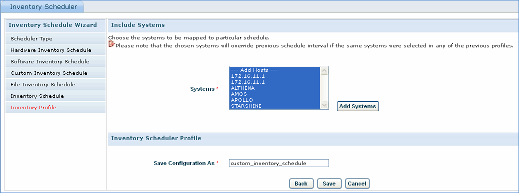 How to schedule inventory data collection